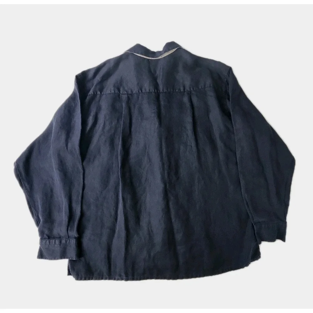Sulka | Shirts | Sulka Italy Mens 2xl Luxury Linensilk Long Sleeve ...